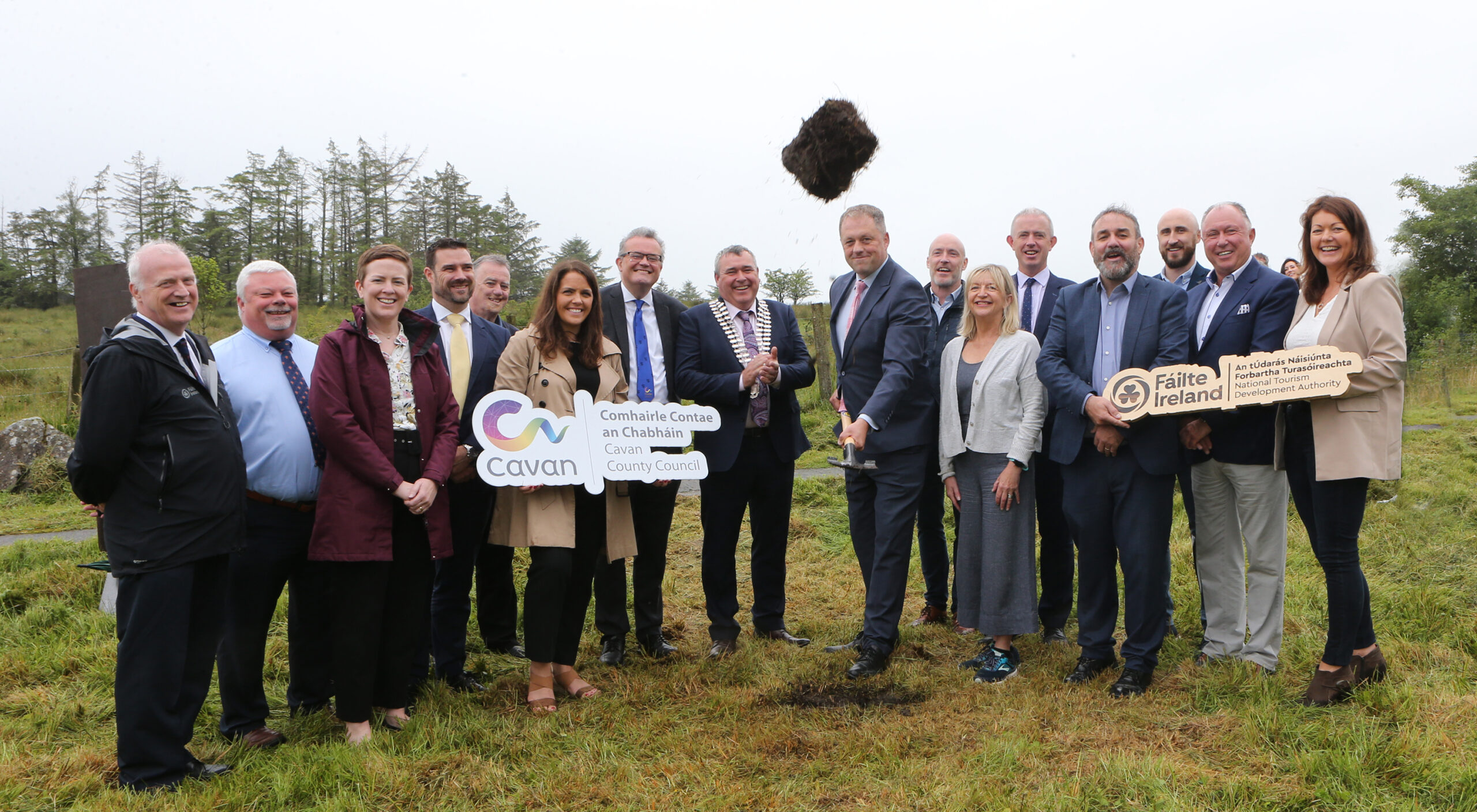 Minister turns sod at Shannon Pot Discovery Centre Site, West Cavan ...